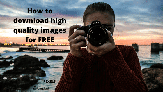 How to download high quality images for FREE & how to compress them!